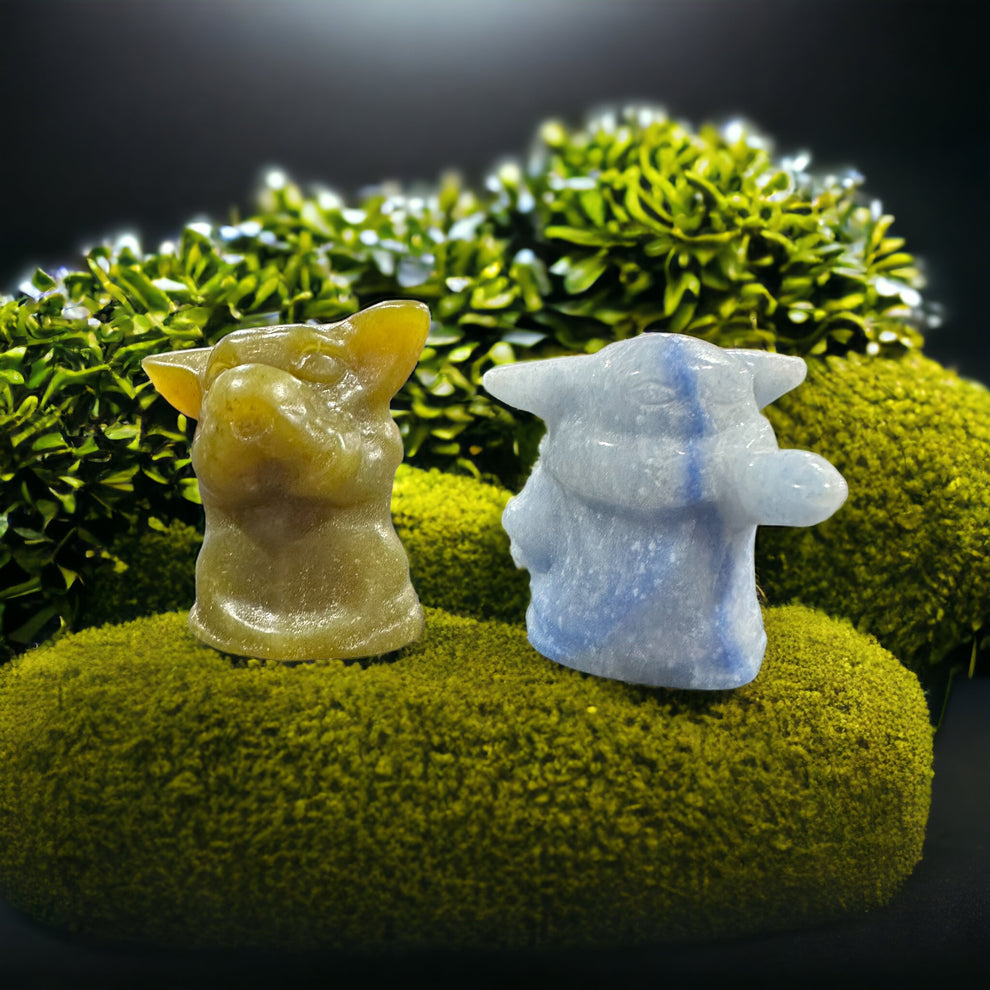 Yoda crystal carving – luxxcrystalcollective